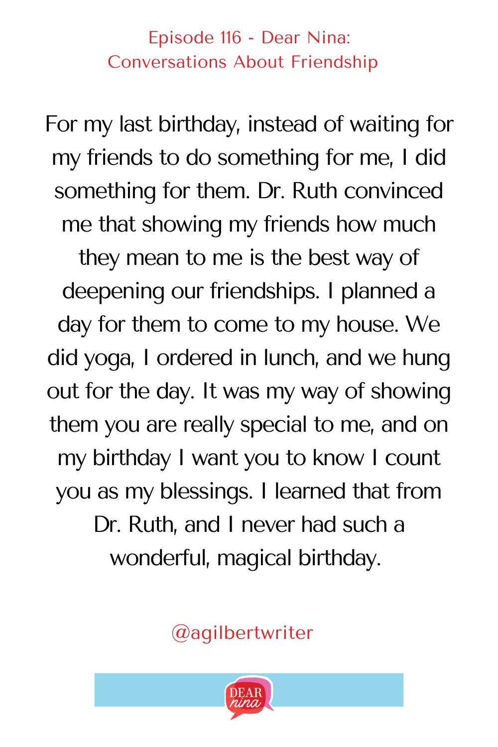 #116 - Lose Track of Who Makes the Plans and 7 Other Friendship Tips ...